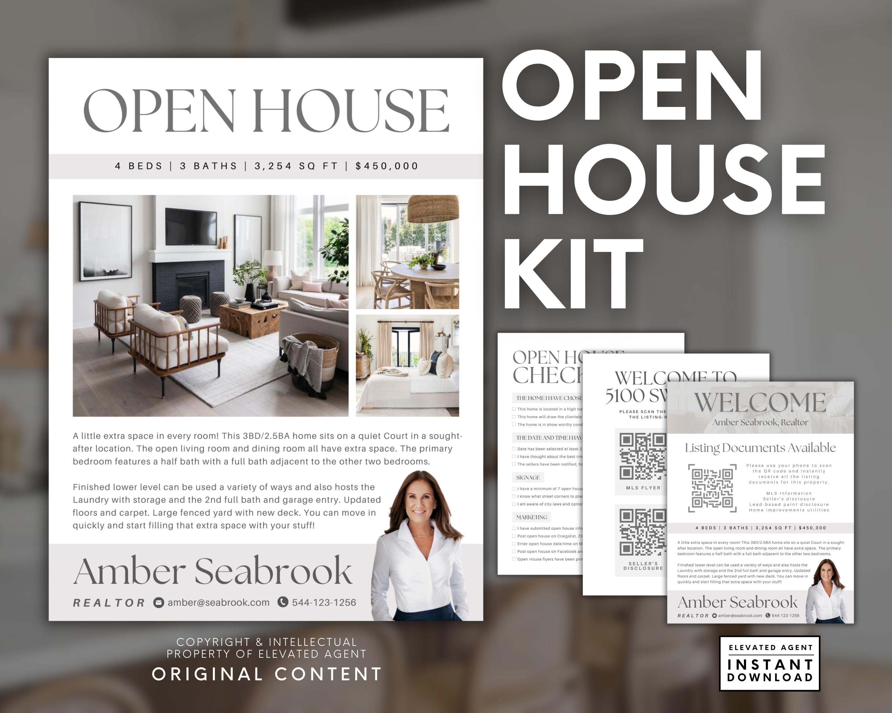 Open House Kit - Peaceful Design Style – Elevated Agent