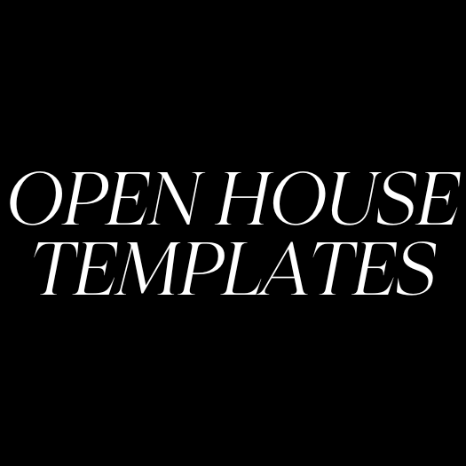 Open House Templates – Elevated Agent