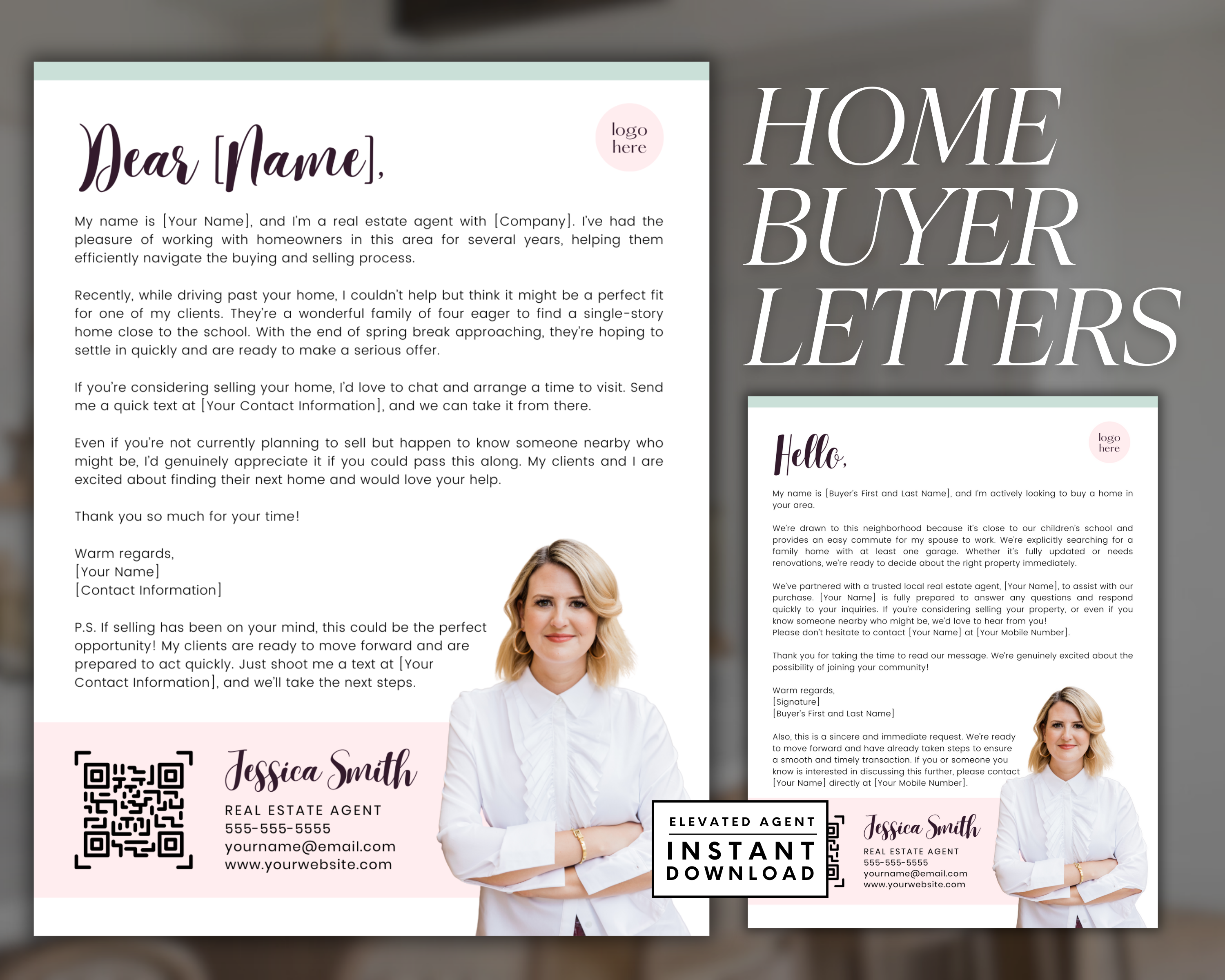 Home Buyer Letters - Playful Design Style – Elevated Agent