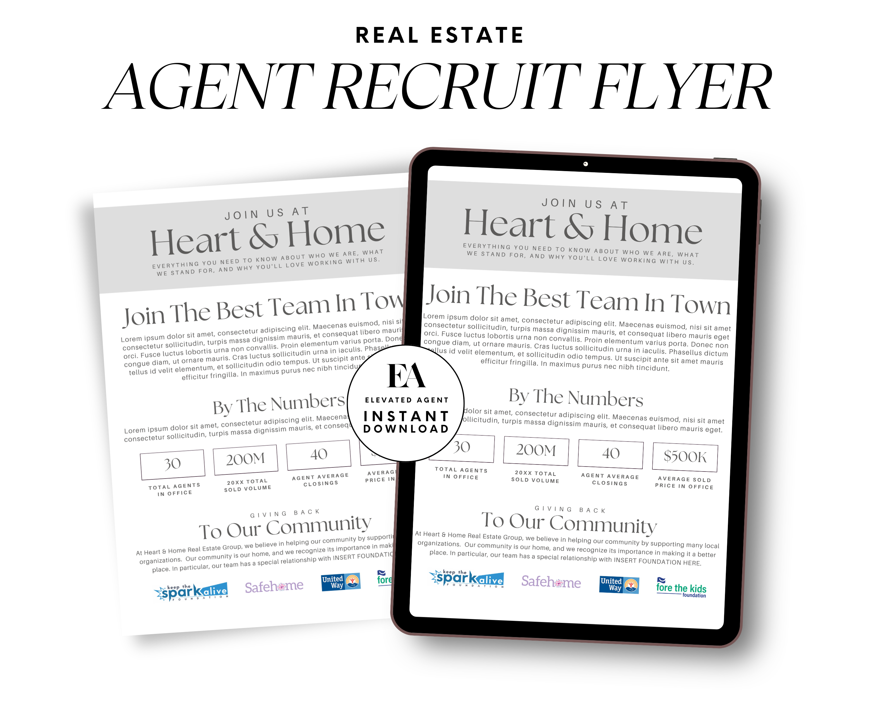 Agent Recruit Flyer Template – Elevated Agent