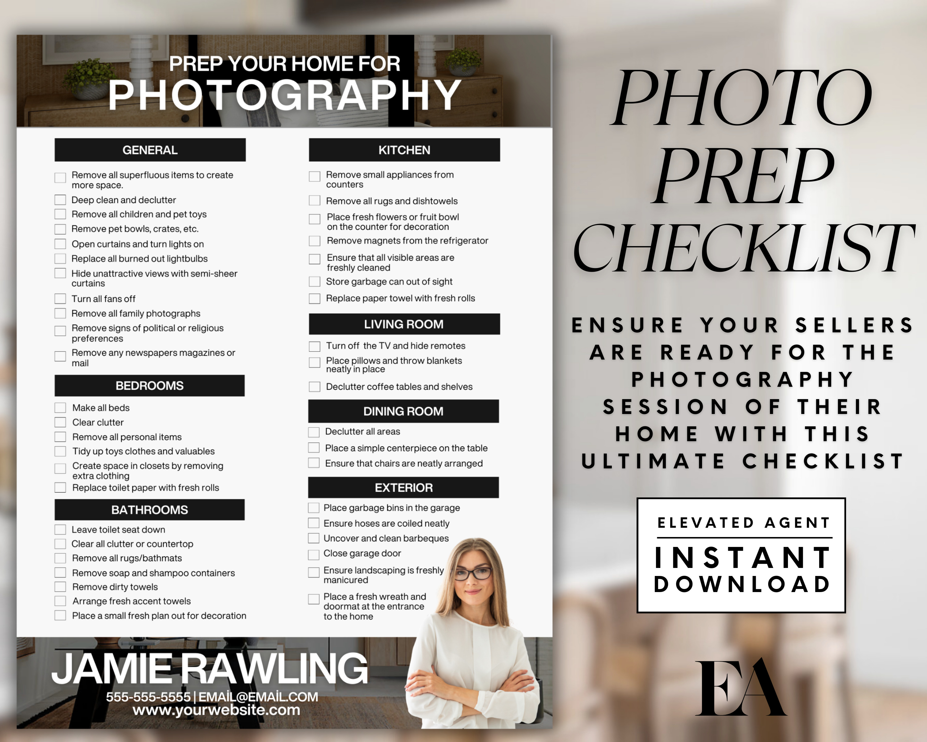 Photo Prep Checklist - Classic Design Style – Elevated Agent