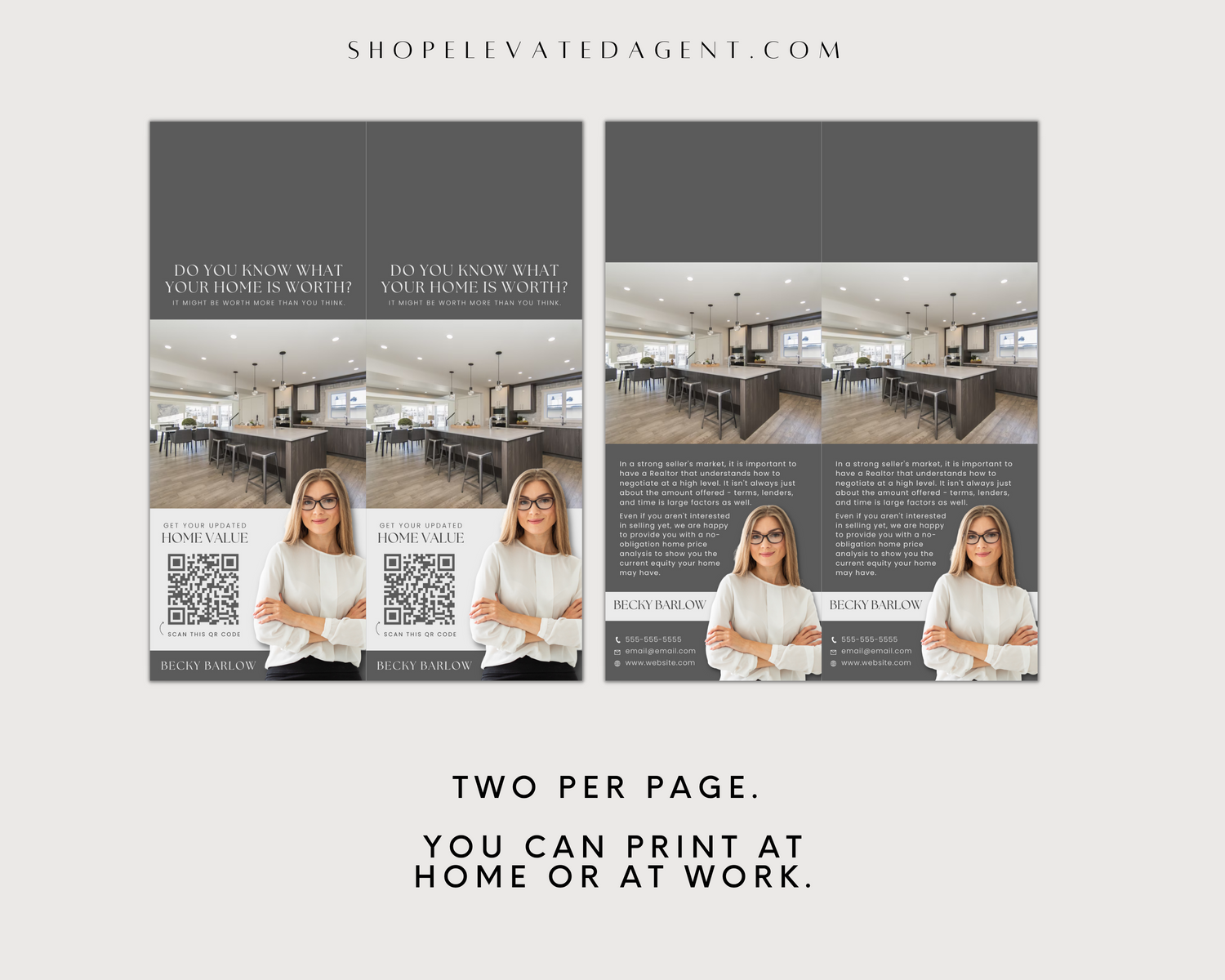 CMA Door Hanger 4 - Real Estate Template – Elevated Agent