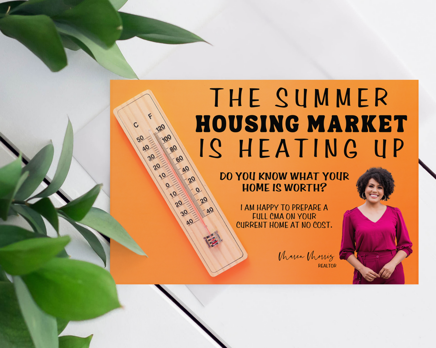 Real Estate CMA Summer Postcard - Real Estate Template – Elevated Agent
