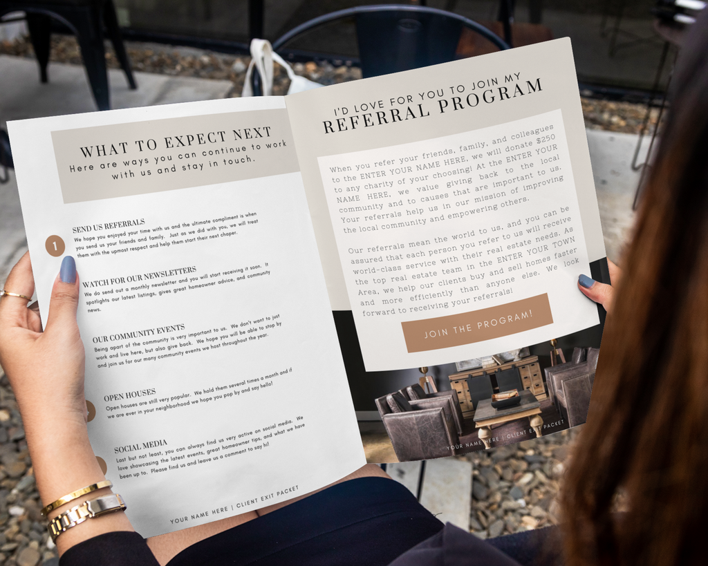 Real Estate Client Exit Packet – Elevated Agent