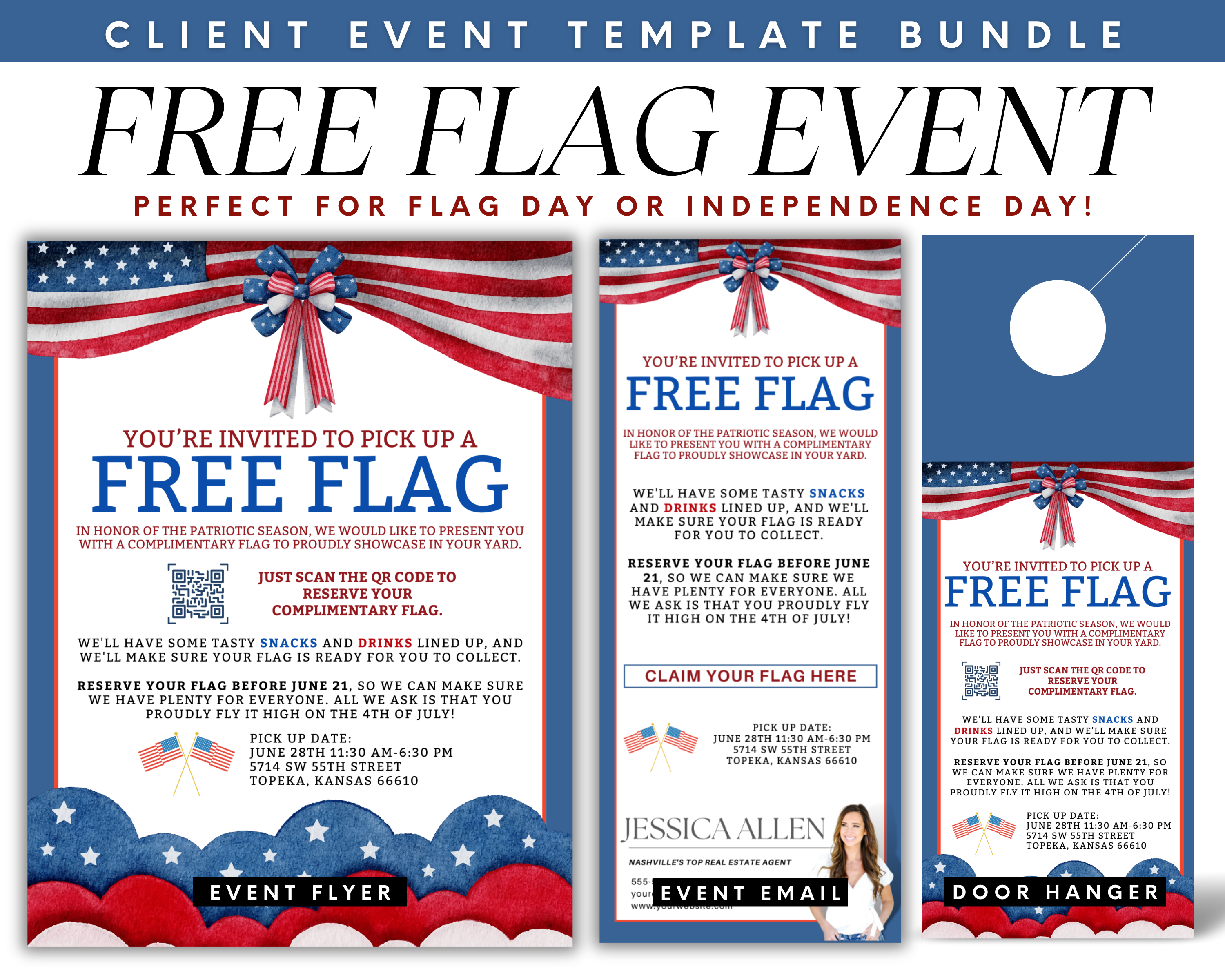 Free Flag Event Template – Elevated Agent