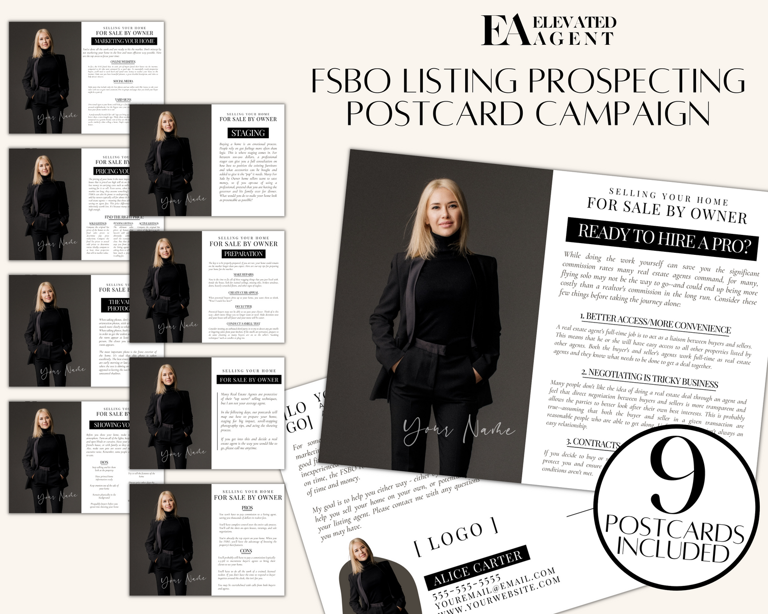 FSBO Postcard Drip Campaign 2 - Real Estate Template – Elevated Agent