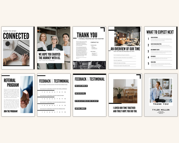 Client Exit Packet Real Estate Template Minimal Brand Style – Elevated ...
