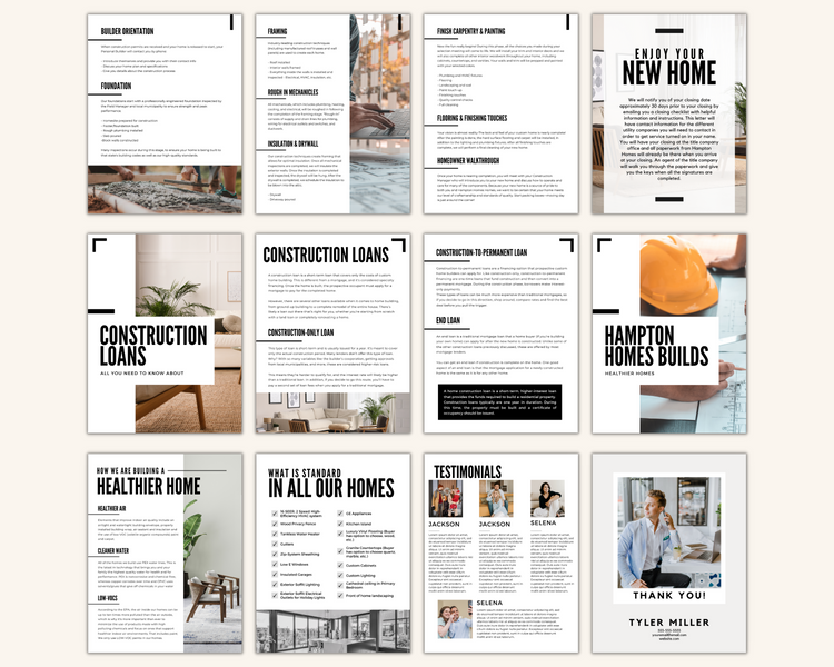 Home Builder Guide Real Estate Template Minimal Brand Style – Elevated ...