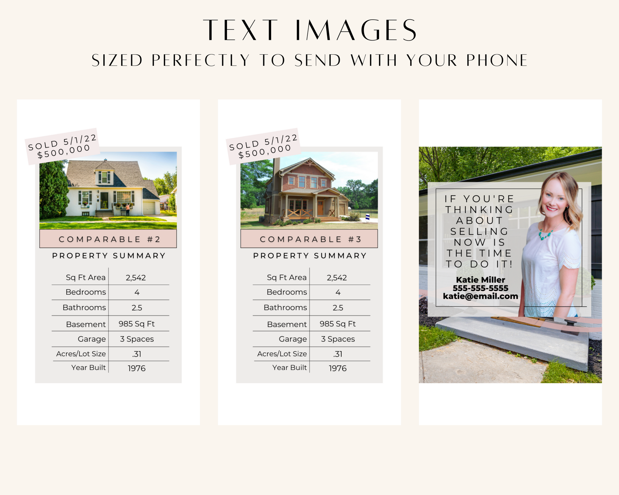 CMA Text Message Template – Elevated Agent