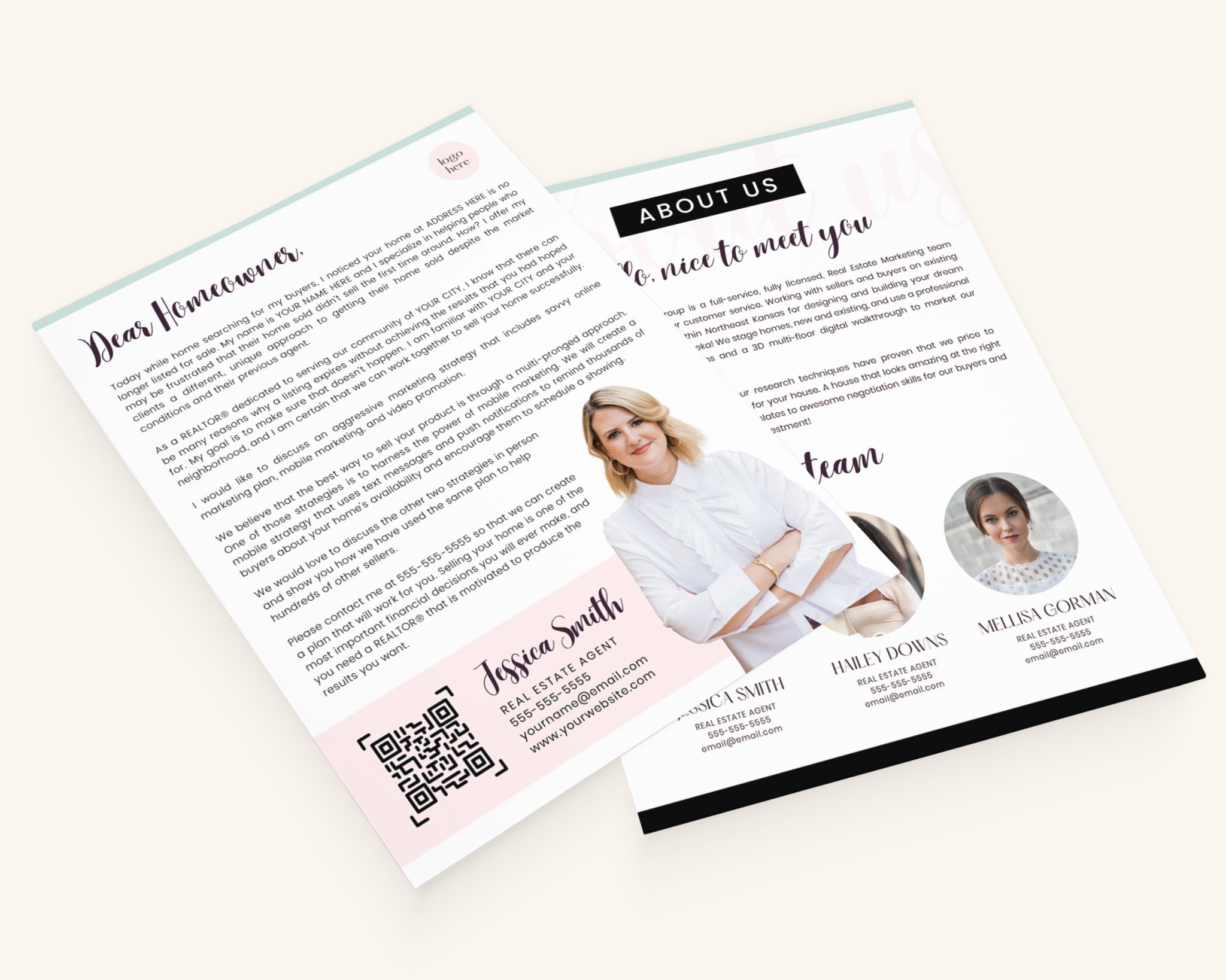 FSBO Letter Real Estate Template Playful Brand Style For Sale By Owner ...