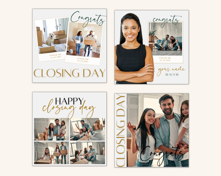 Happy Closing Day Social Media Posts - Real Estate Template – Elevated ...