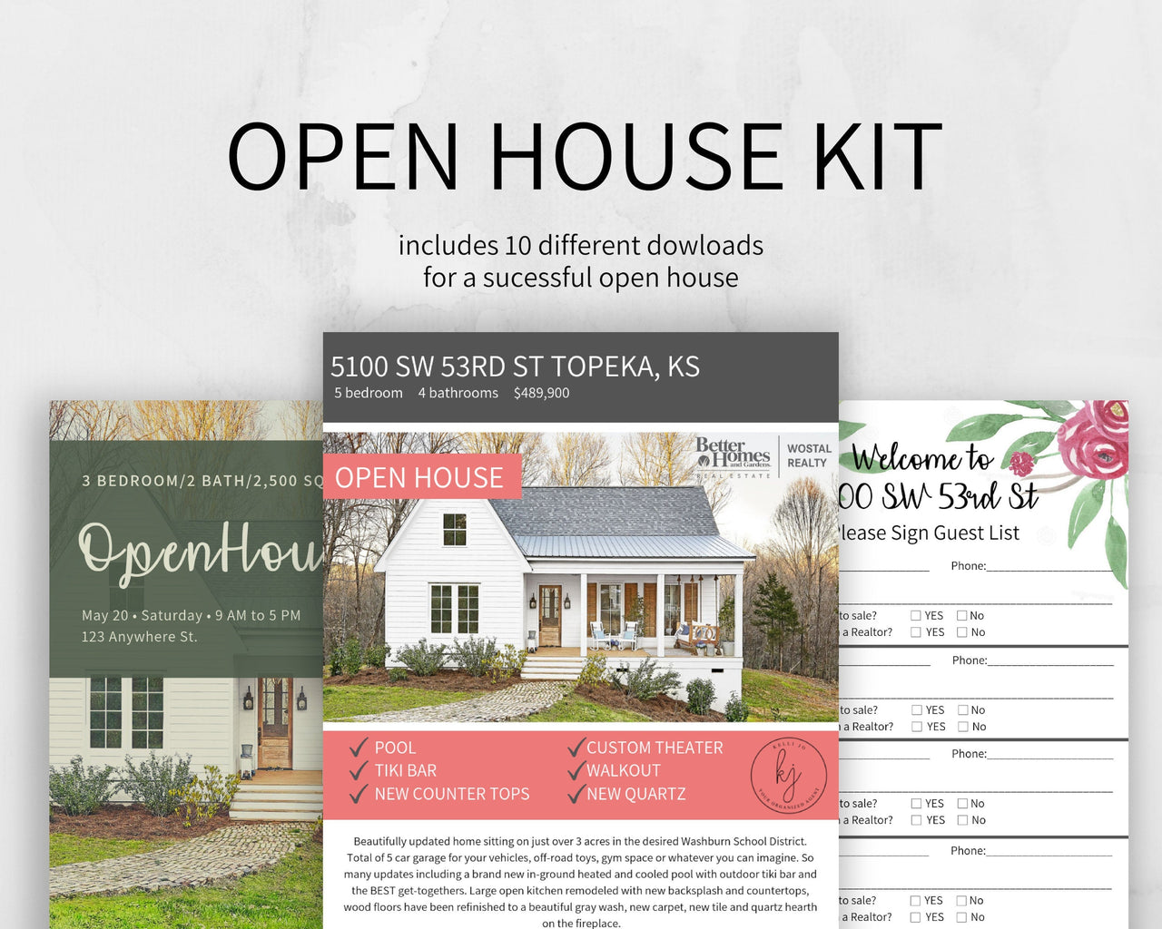 Open House Kit -Real Estate Open House – Elevated Agent