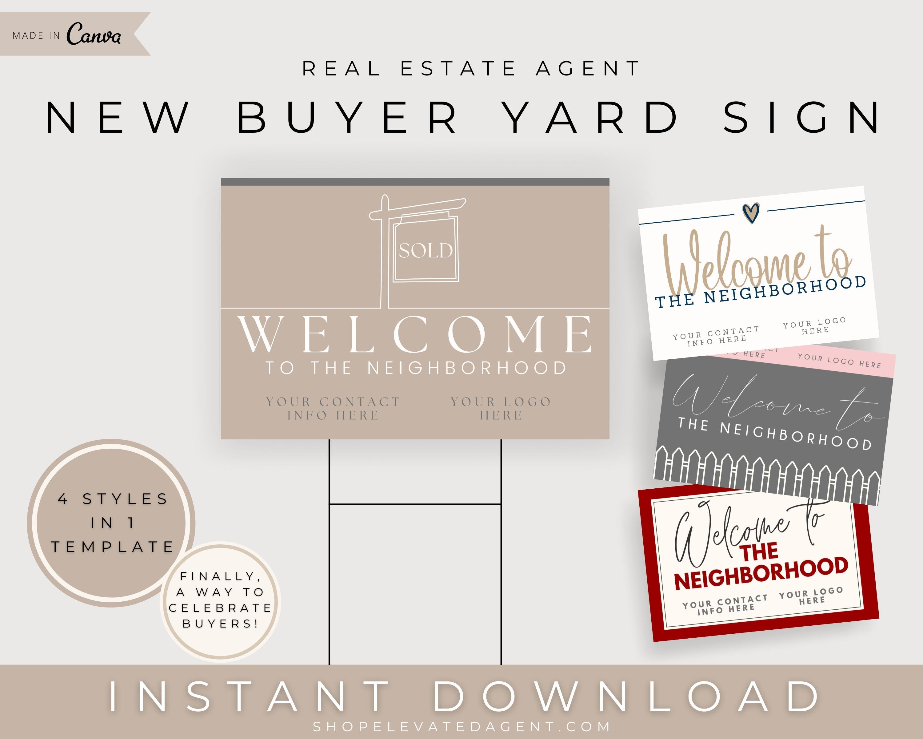 Real Estate Buyer Sign - Real Estate Template – Elevated Agent