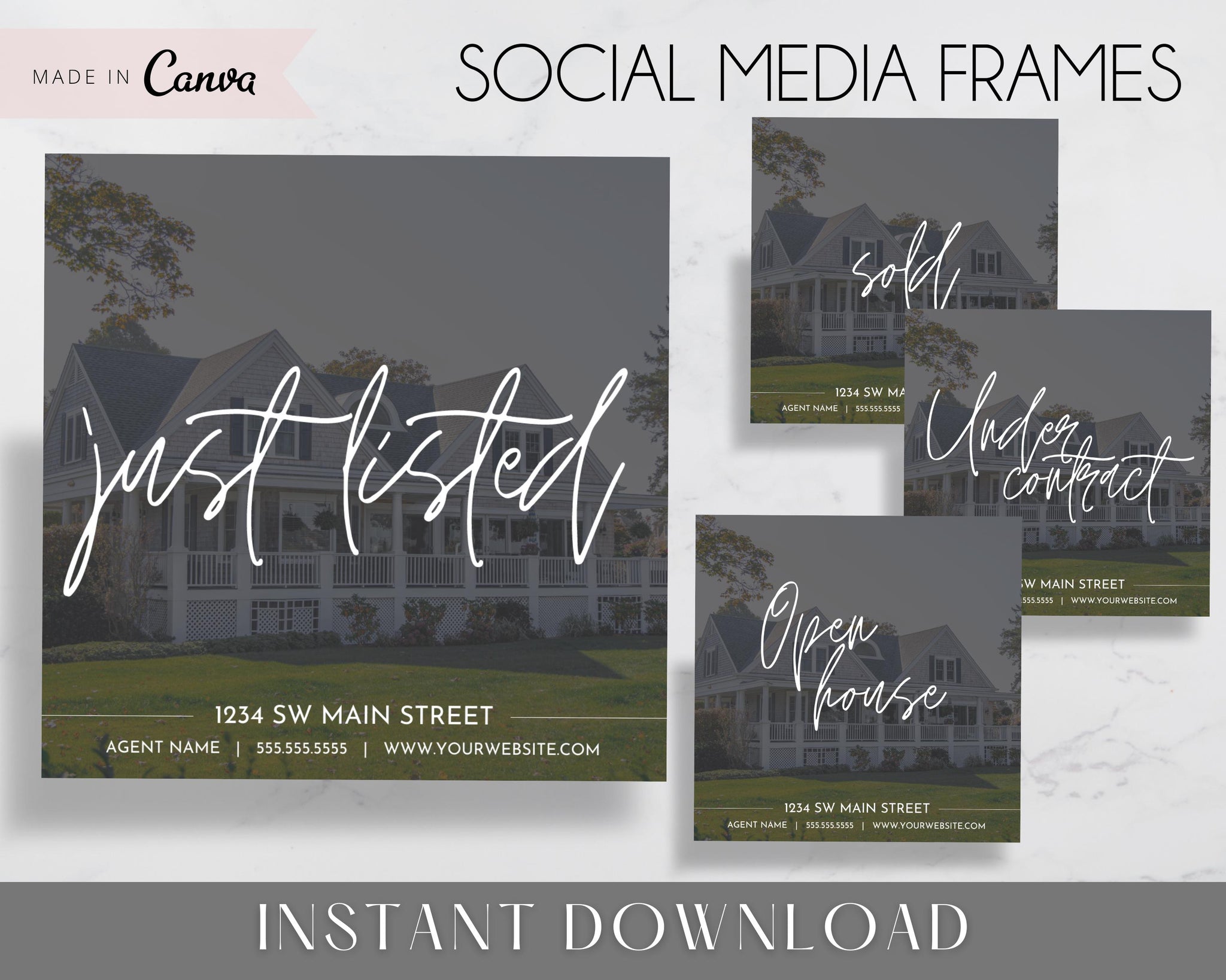 Real Estate Facebook and Instagram Frames – Elevated Agent